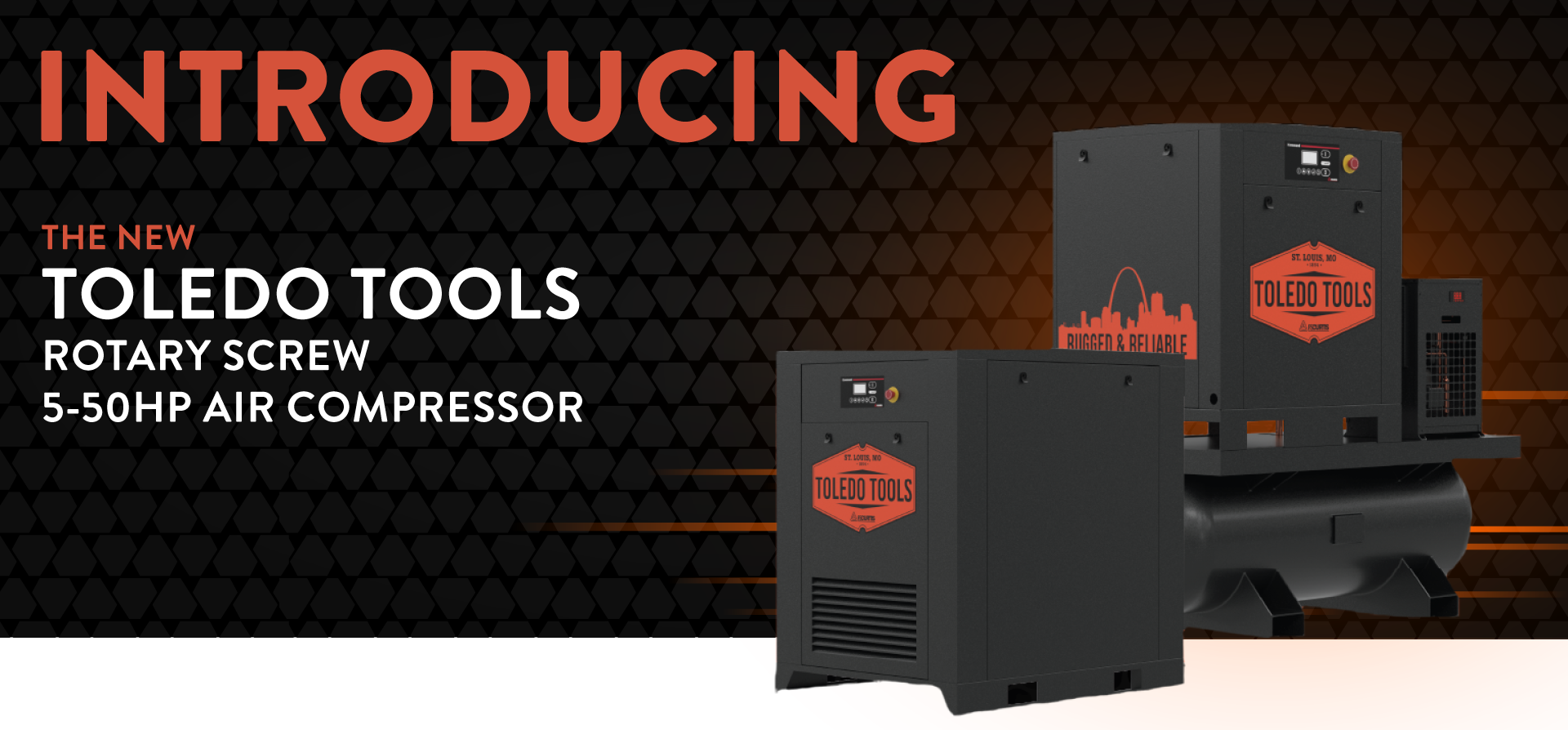 New Toledo Tools Rotary Screw Air Compressors Have Arrived! - Air Power Equipment OKC